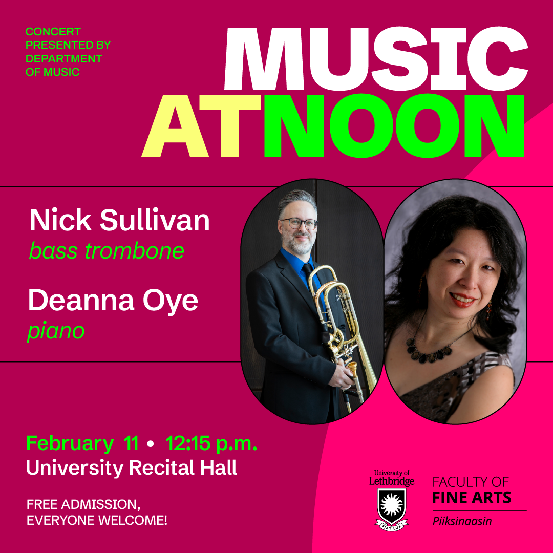 Music at Noon concert series featuring Nick Sullivan and Deanna Oye | Notice Board